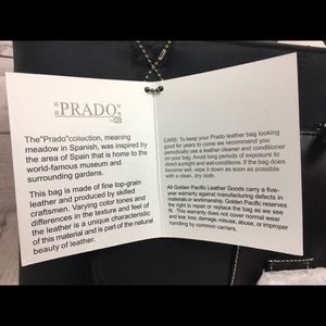 Prado by G.P. | Bags | Nwt Prado By Gp Leather Large Tote Bag Purse ...